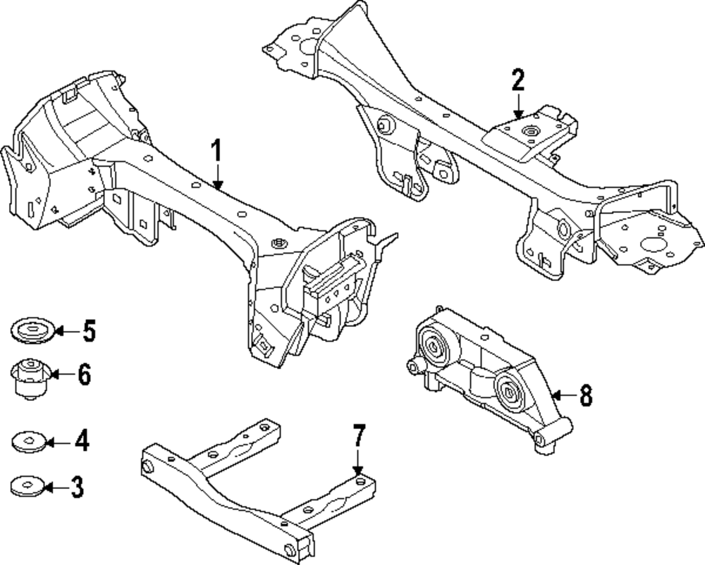 2025 Nissan Armada Suspension Cross-Member Stopper 55475-1LB0A | OEM ...