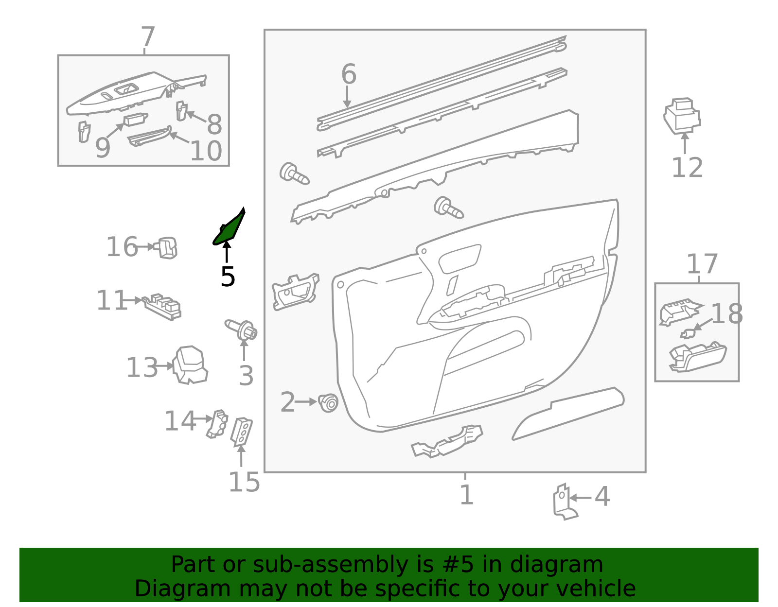 2013-2018 Toyota Avalon 2013-2018 Toyota Avalon - Corner Trim 67491 ...