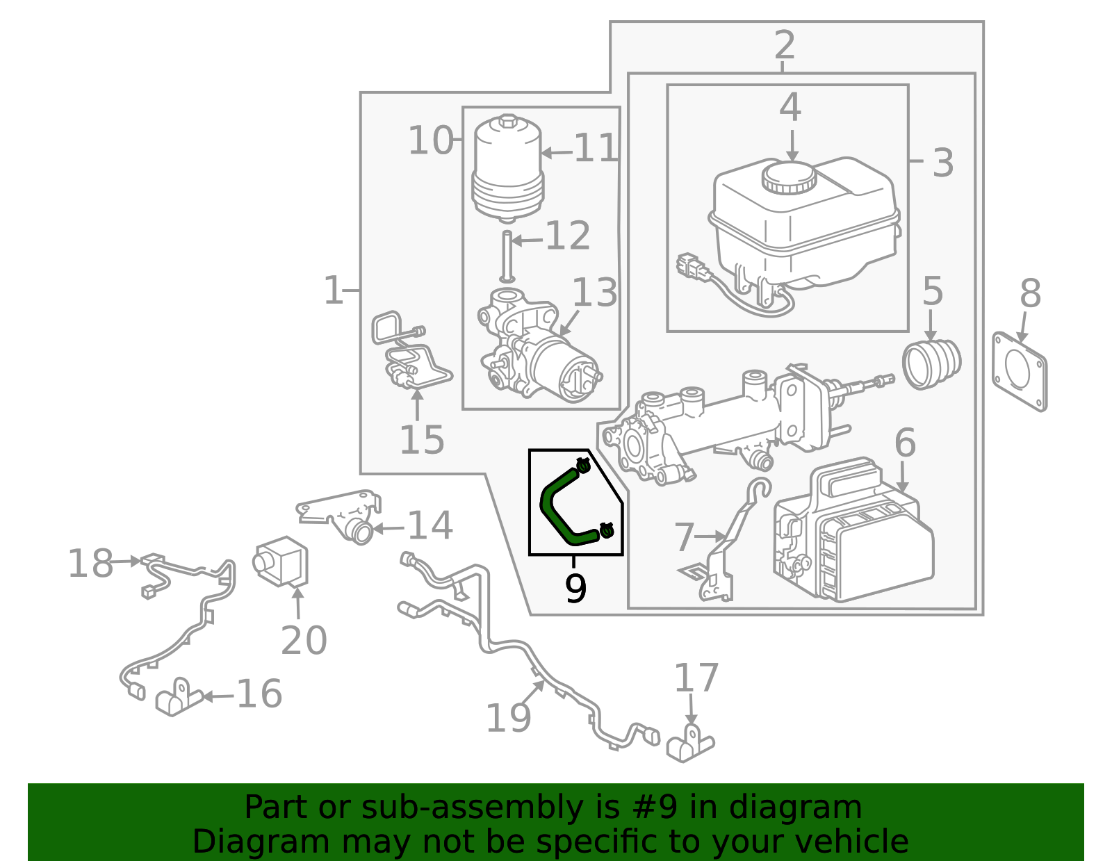 Brake Hydraulic Hose 90947-02F40 | Toyota Parts Center