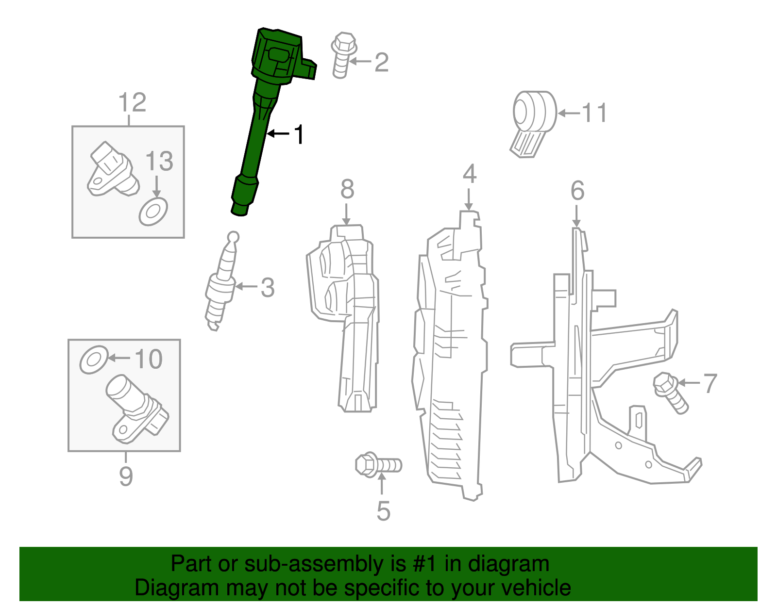 30520-5R0-013 - 2015-2021 Honda - Coil Assembly Plug Top | Honda Car ...
