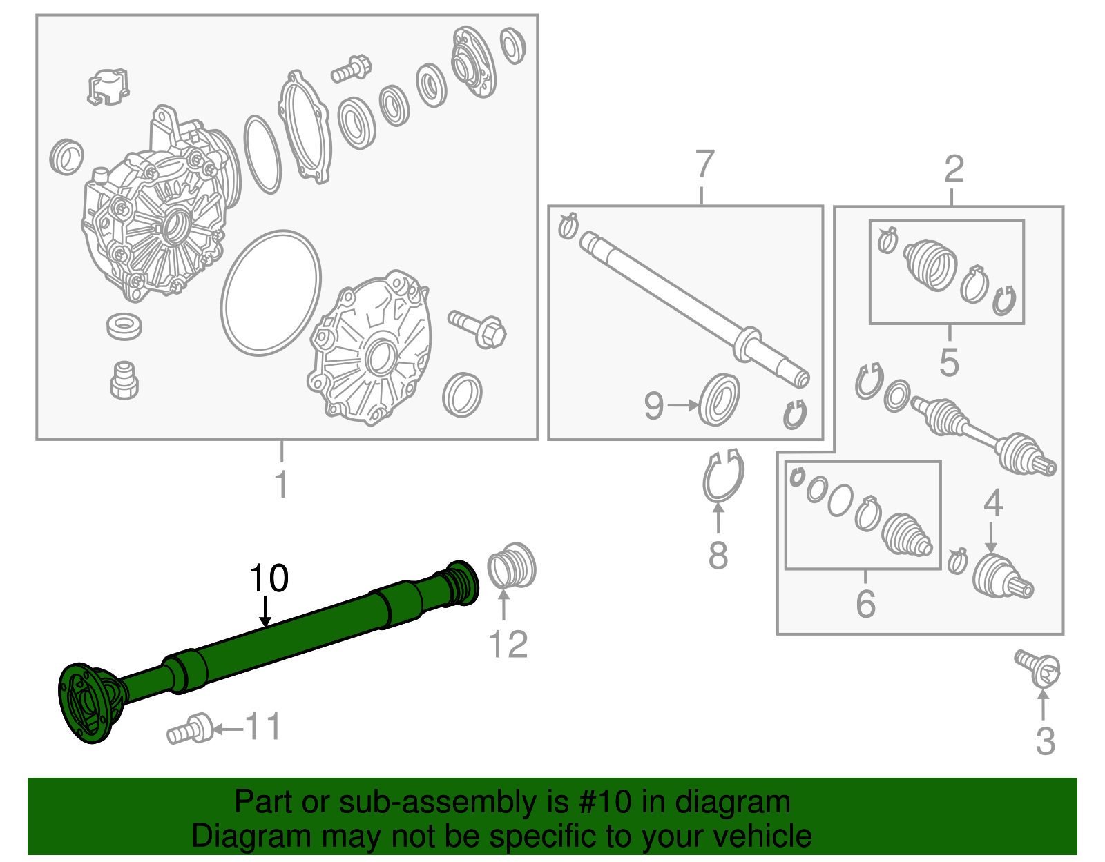 204-410-70-01 - Drive Shaft 2011-2017 Mercedes-Benz | Mercedes-Benz ...