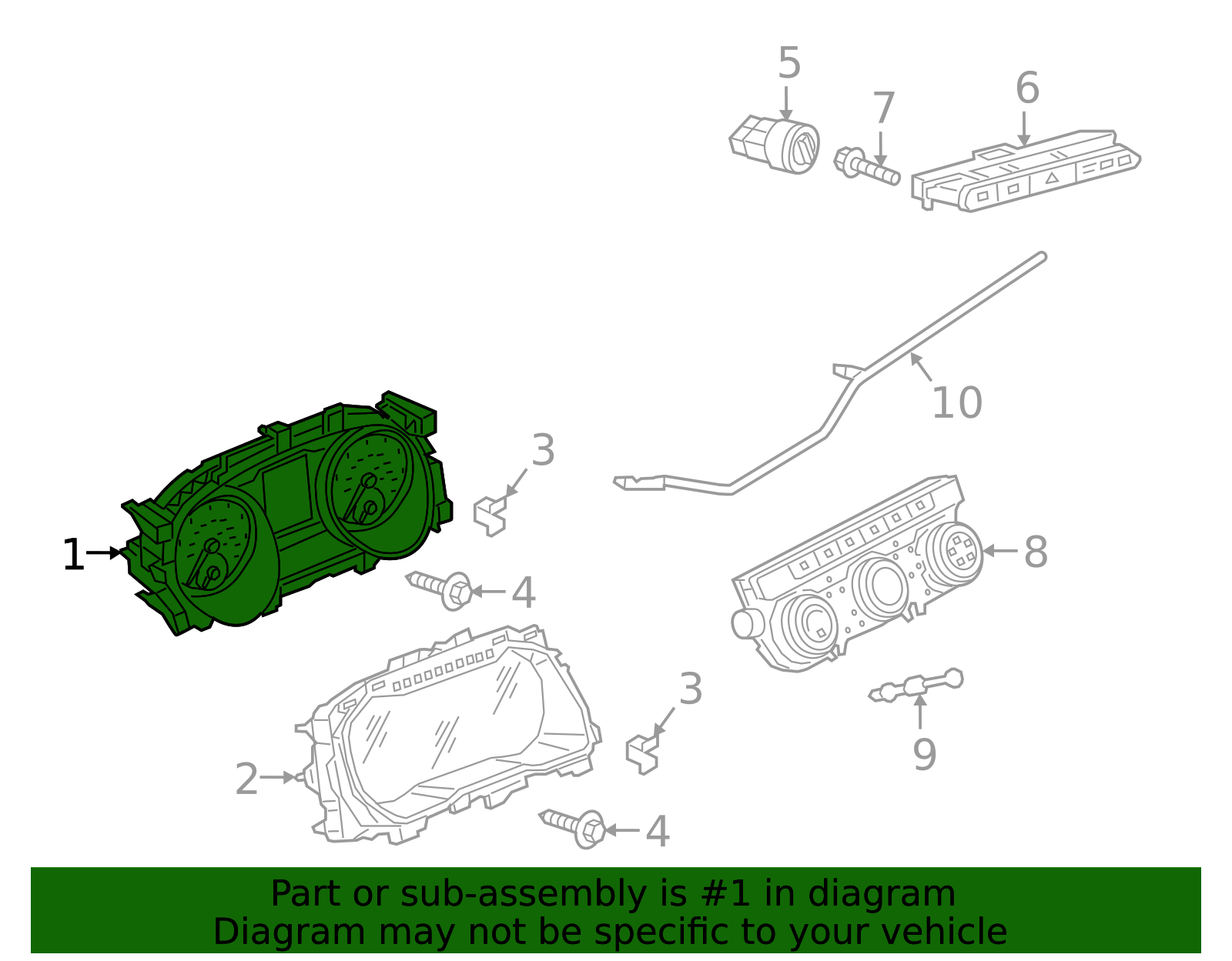 2021-2024 Volkswagen Cluster Assembly 5NA-920-410-B | VW Direct Auto Parts