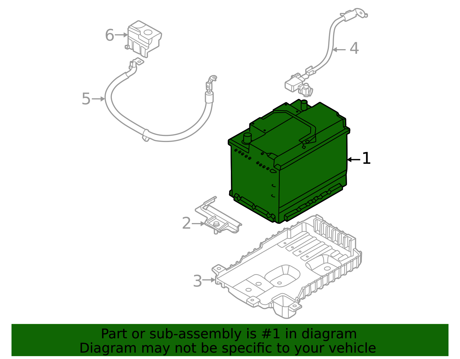 2022-2025 Kia Vehicle Battery 37110-M6610 | OEM Parts Online