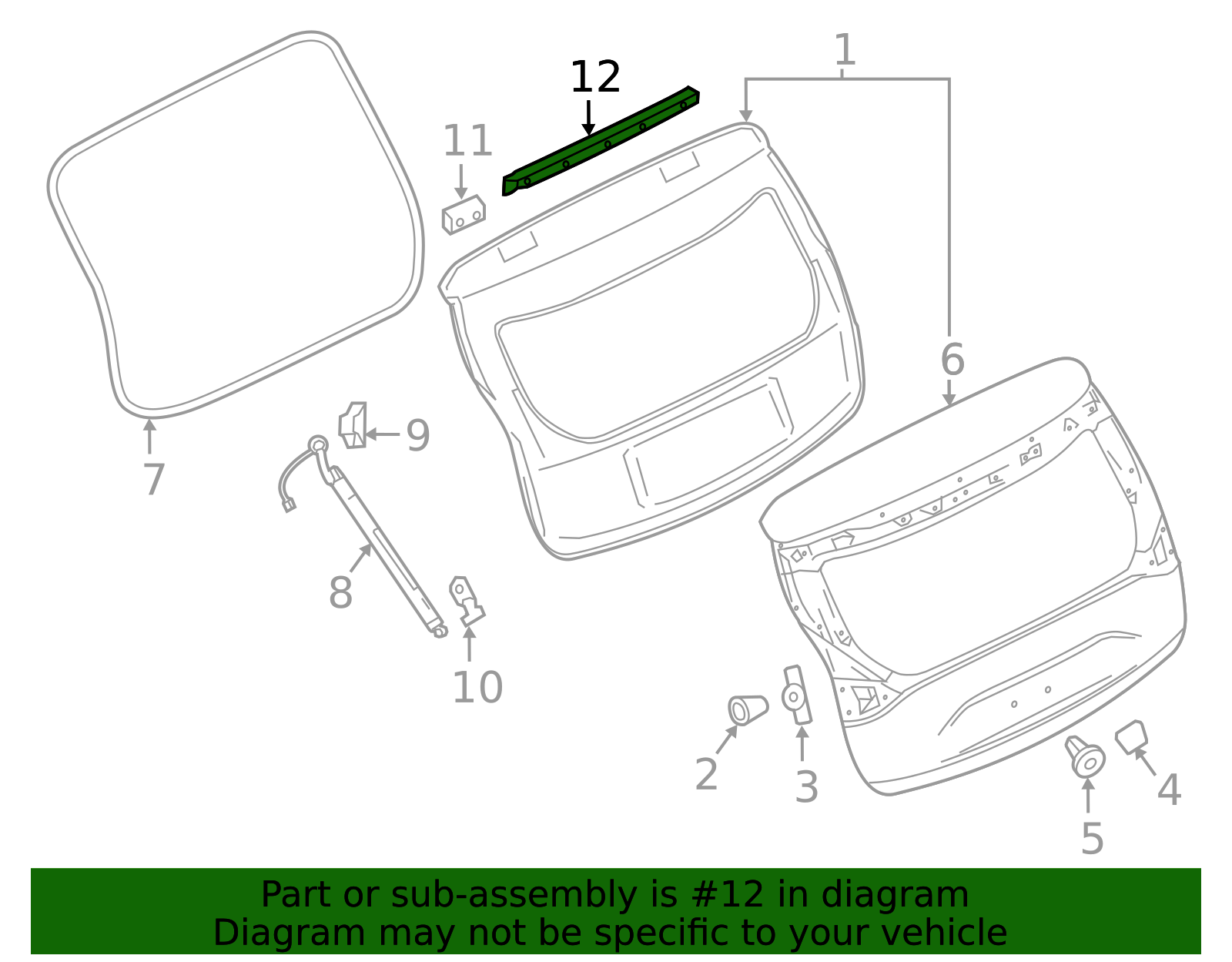 2017-2024 Nissan Murano Upper Seal 73195-9UH0A | Team Nissan Inc.