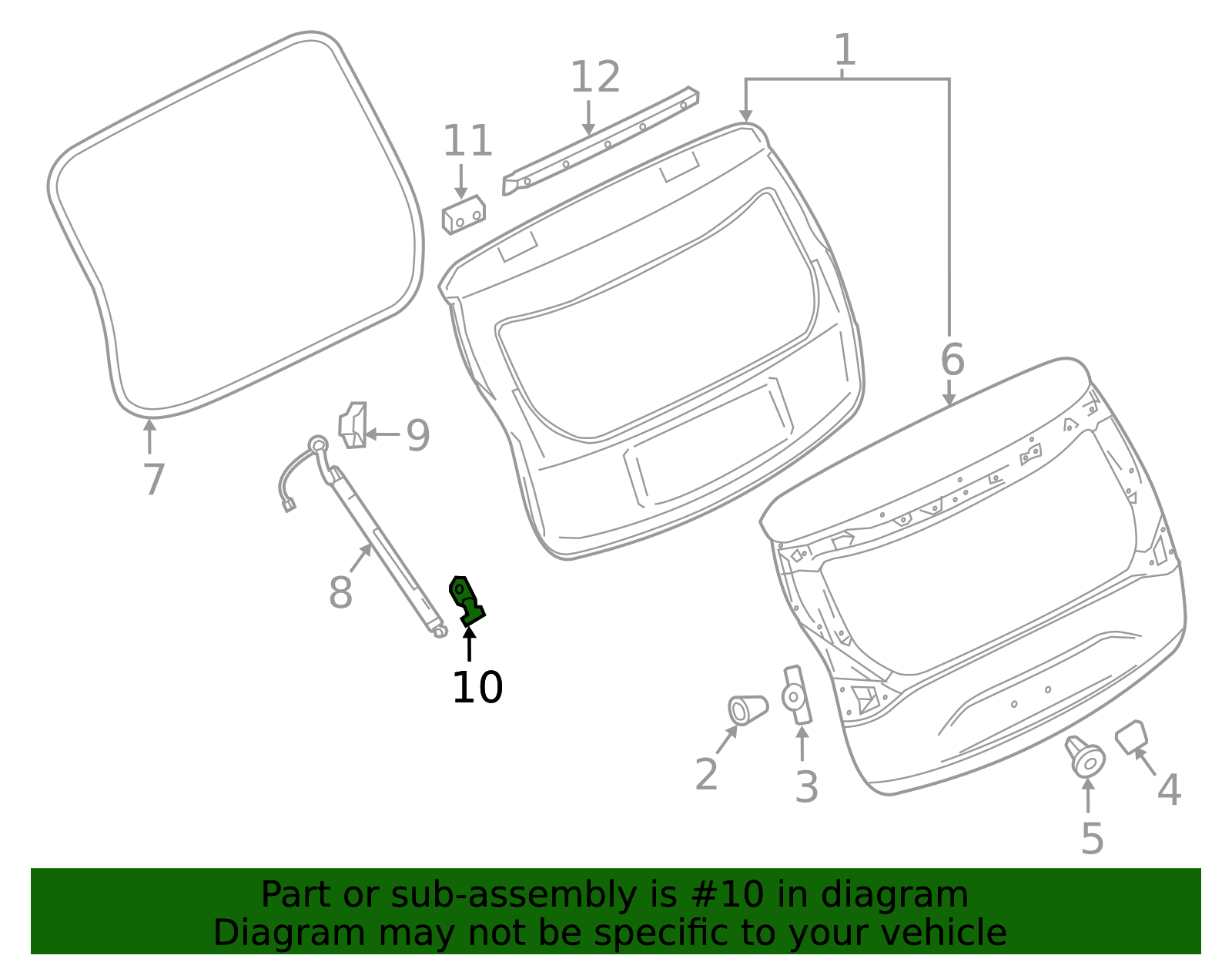 90477-5BC0A - High-Quality Liftgate Support Strut Holder for 2015-2024 ...