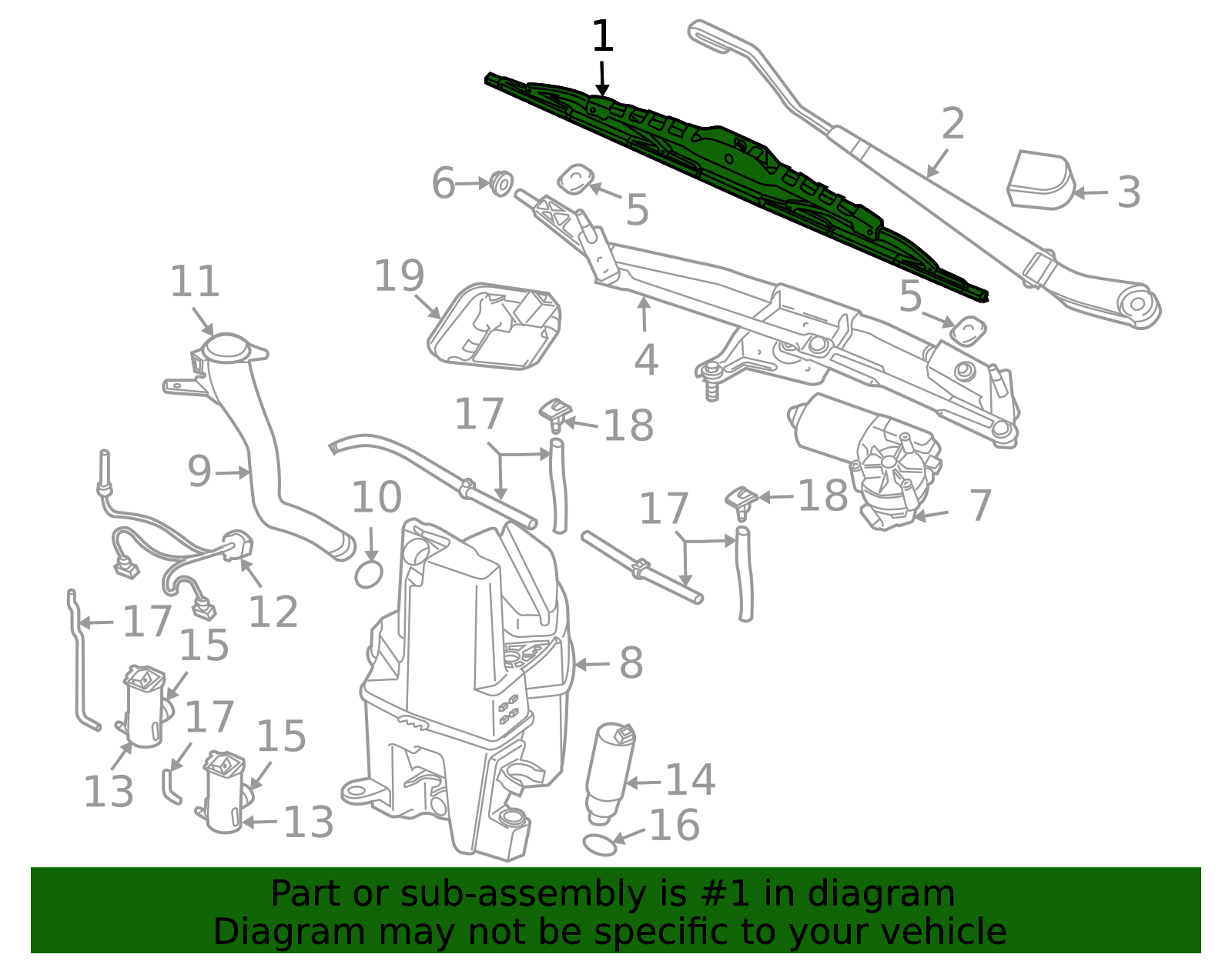 2004-2014 Volvo Wiper Blade 32341320 | TascaParts.com