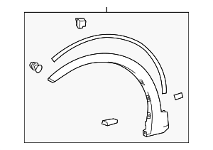 2013-2018 Toyota RAV4 Wheel Opening Molding 75602-0R060 | Toyota Parts ...