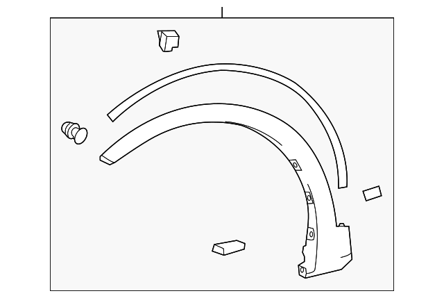 75605-0R030 - Wheel Opening Molding - 2013-2015 Toyota RAV4 | OEM ...