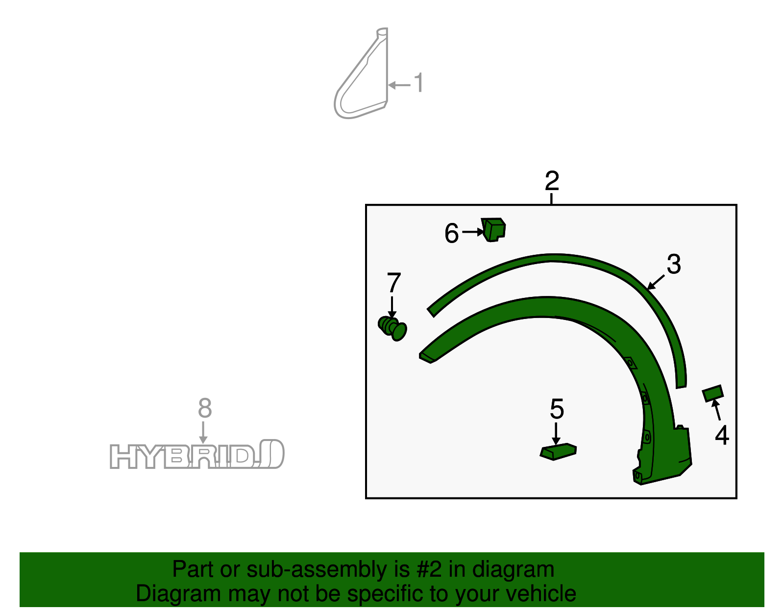 2013-2015 Toyota RAV4 Bumper Trim (Right, Front) 52112-0R030 | OEM ...