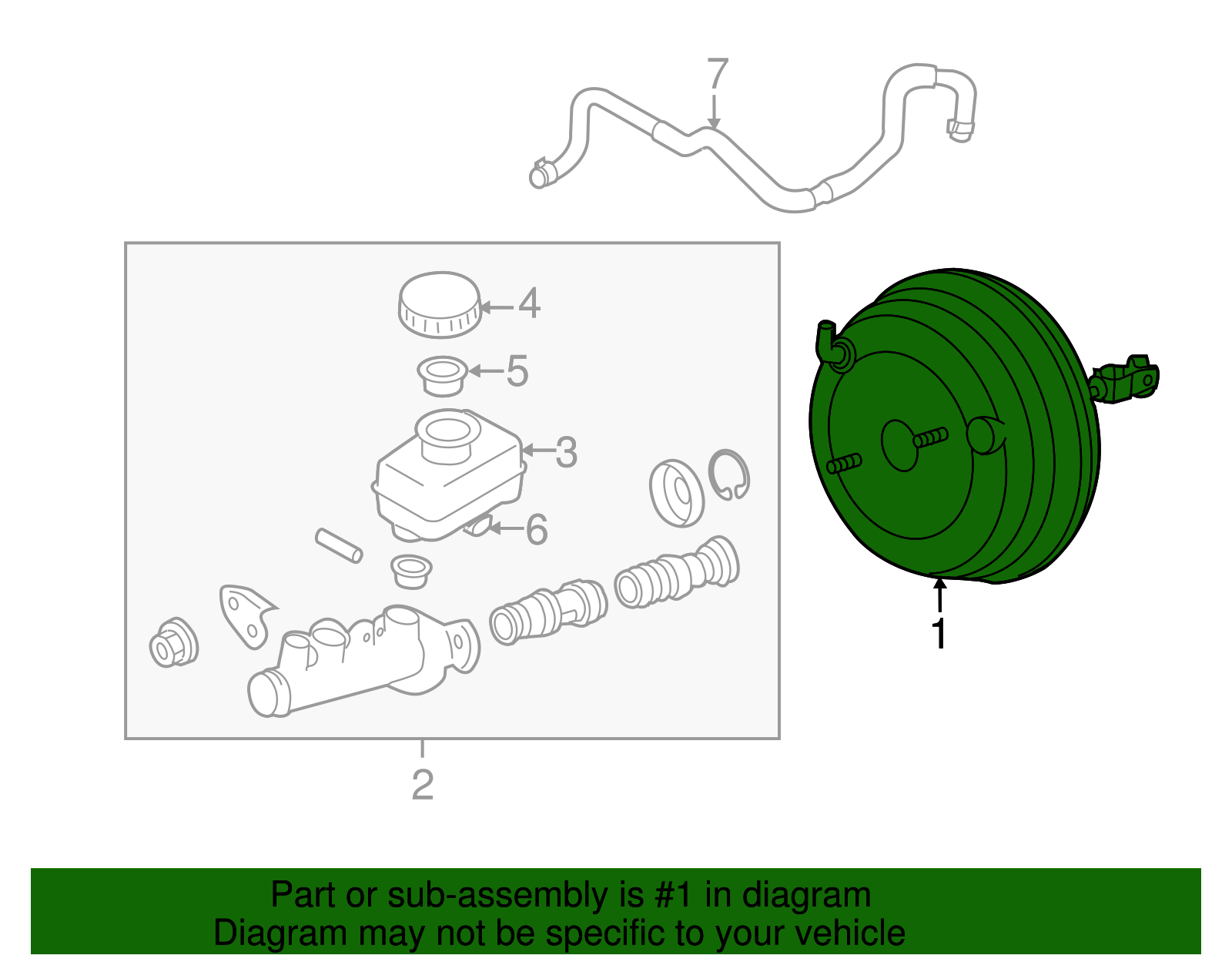 2008-2014 Subaru Impreza Booster Assembly 26402FG011 | Subaru Parts Guys