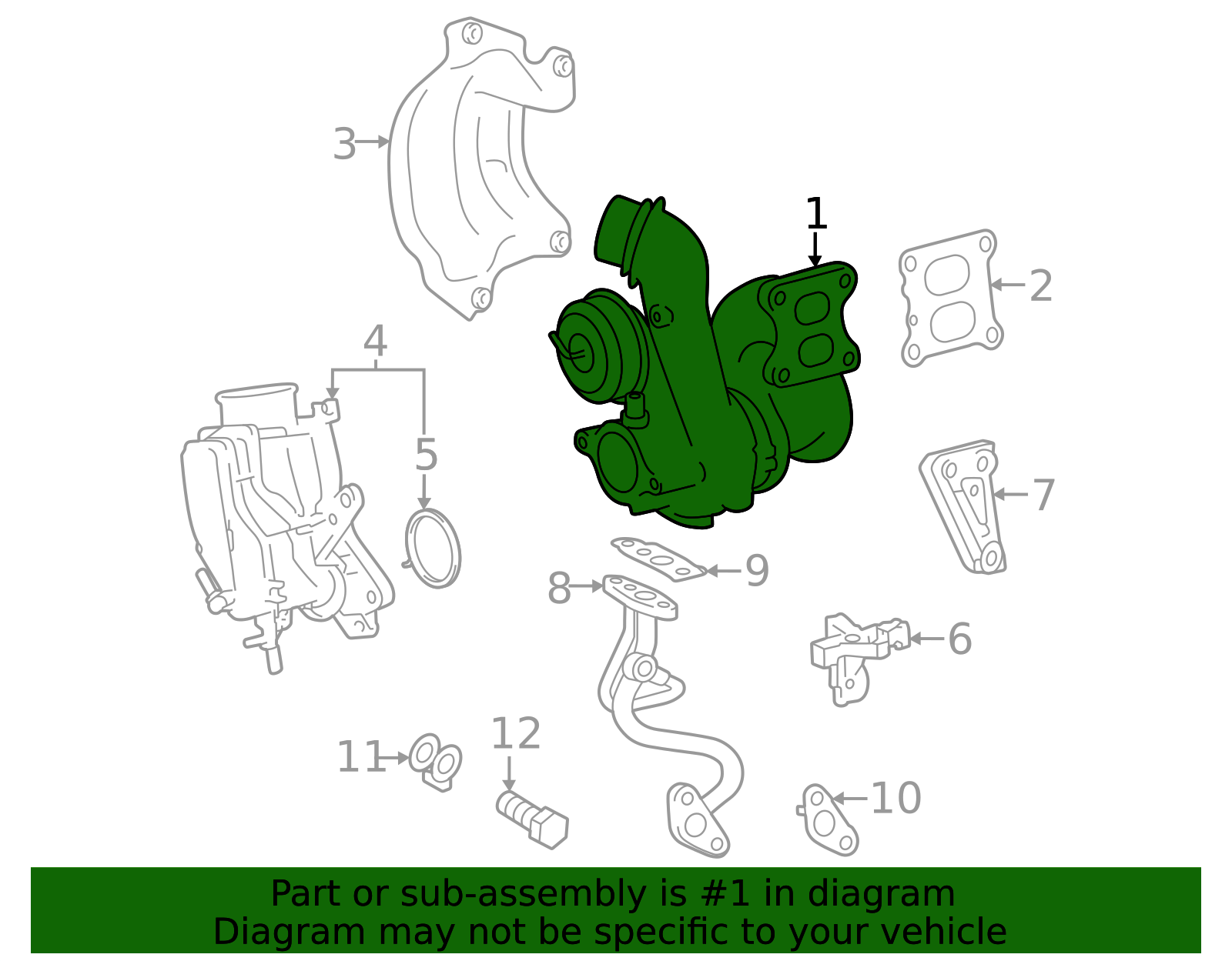 2024-2026 Toyota Exhaust Manifold 17201-F0010 | Toyota Parts Center