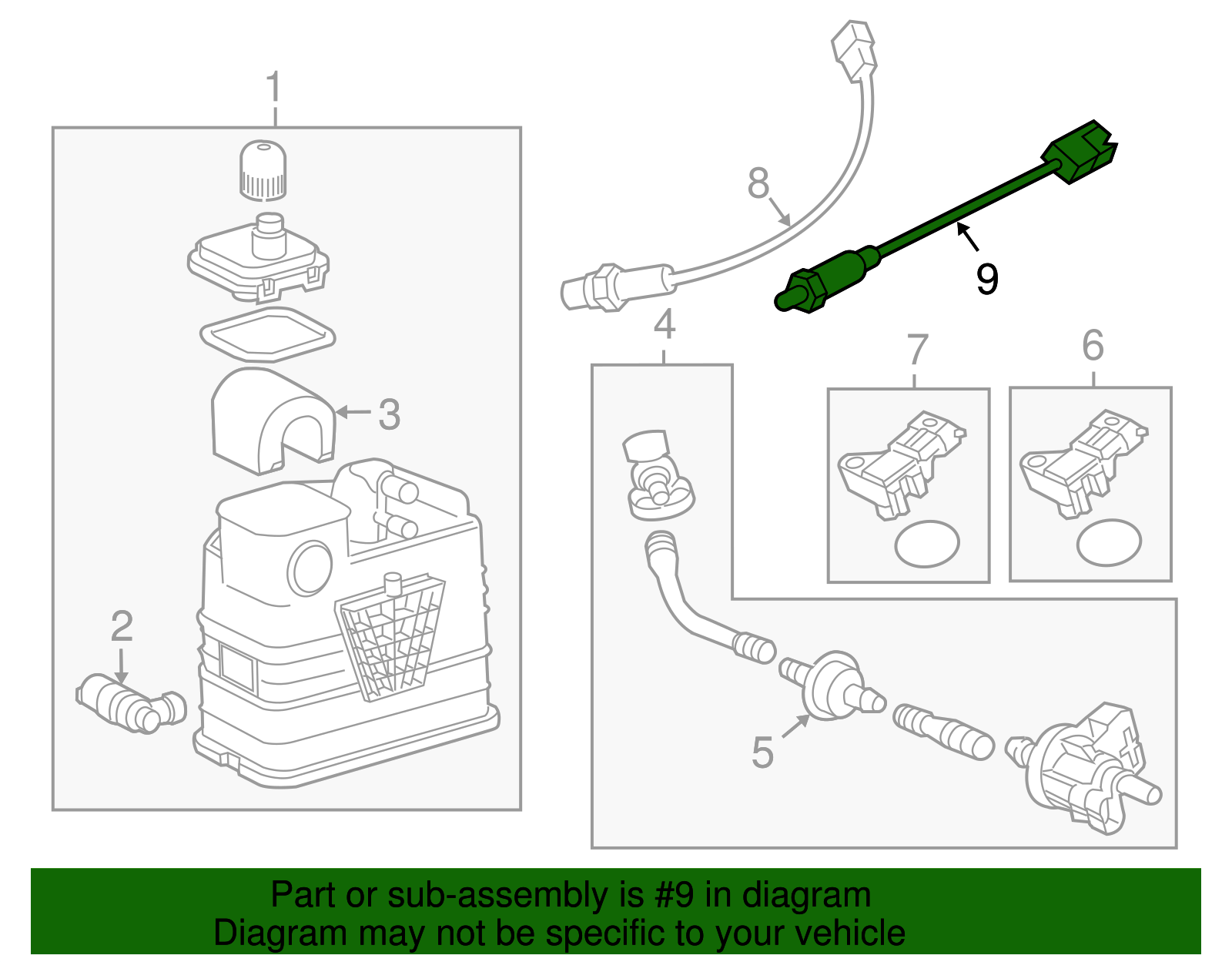 2011-2016 Chevrolet Heated Oxygen Sensor 55572216 | GM Parts Center