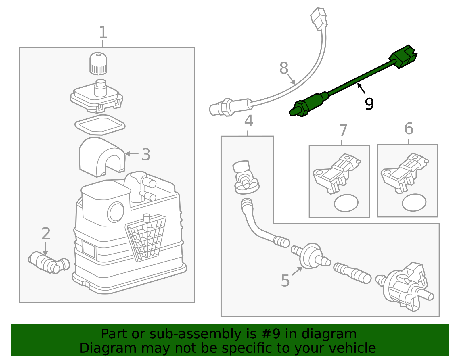 2011-2016 Chevrolet Heated Oxygen Sensor 55572216 GM | GMPartsDirect.com