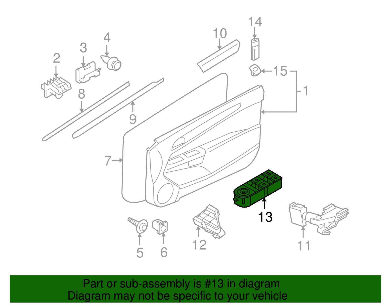 2008 Saturn Astra Window Switch 13228879 | Capital Chevy Parts