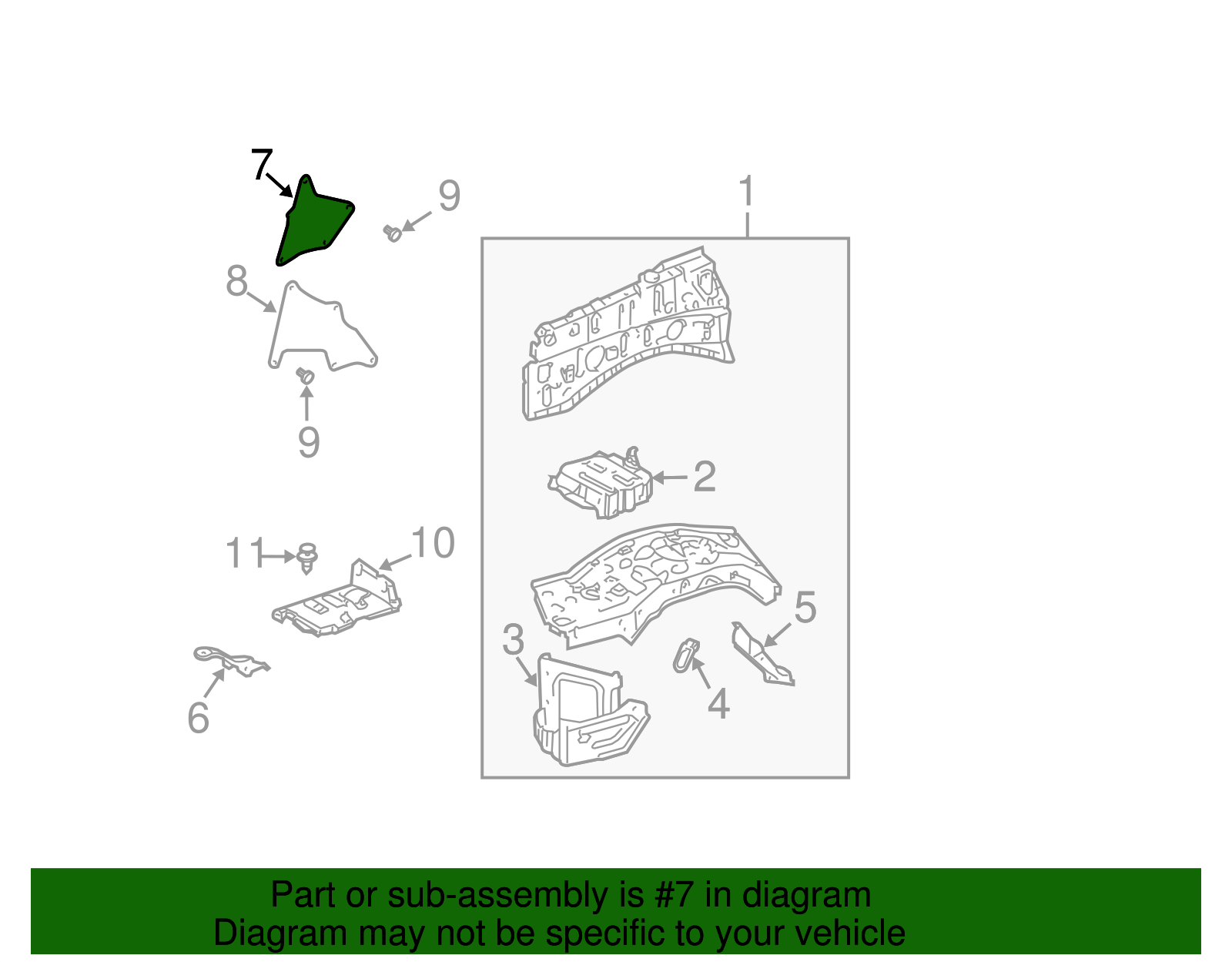 53736-35151 - 2003-2009 Lexus GX470 - Splash Shield | My L Parts