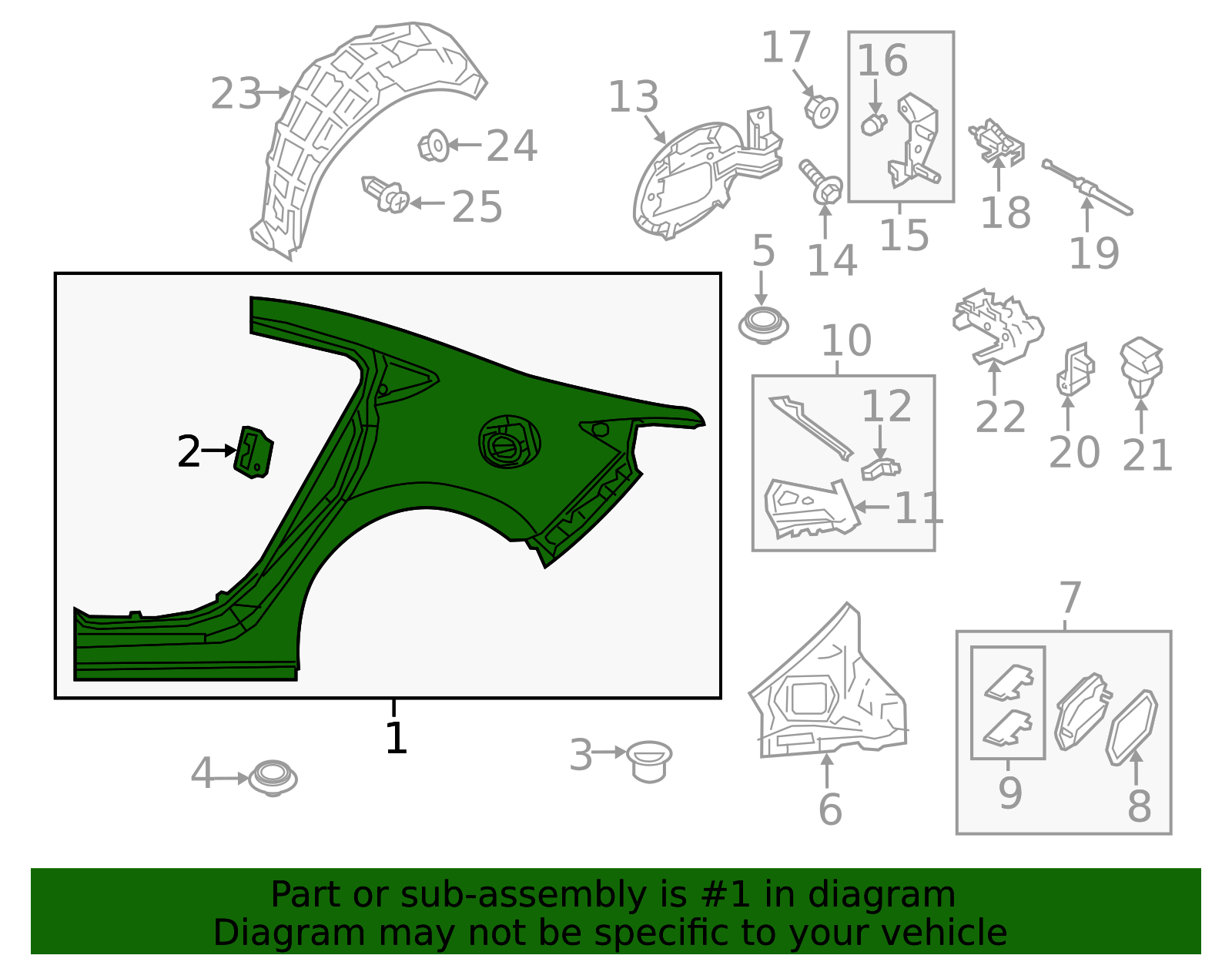 2018-2021 Mazda 6 Quarter Panel GSY7-70-41X | RealMazdaParts.com