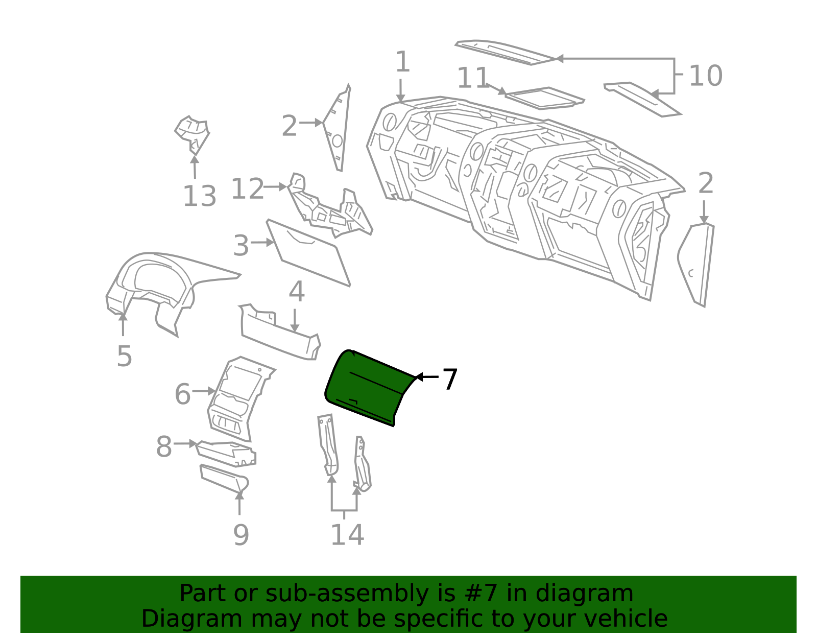 2004-2008 Ford Instrument Panel Trim Panel 4L3Z-1504338-AAC ...