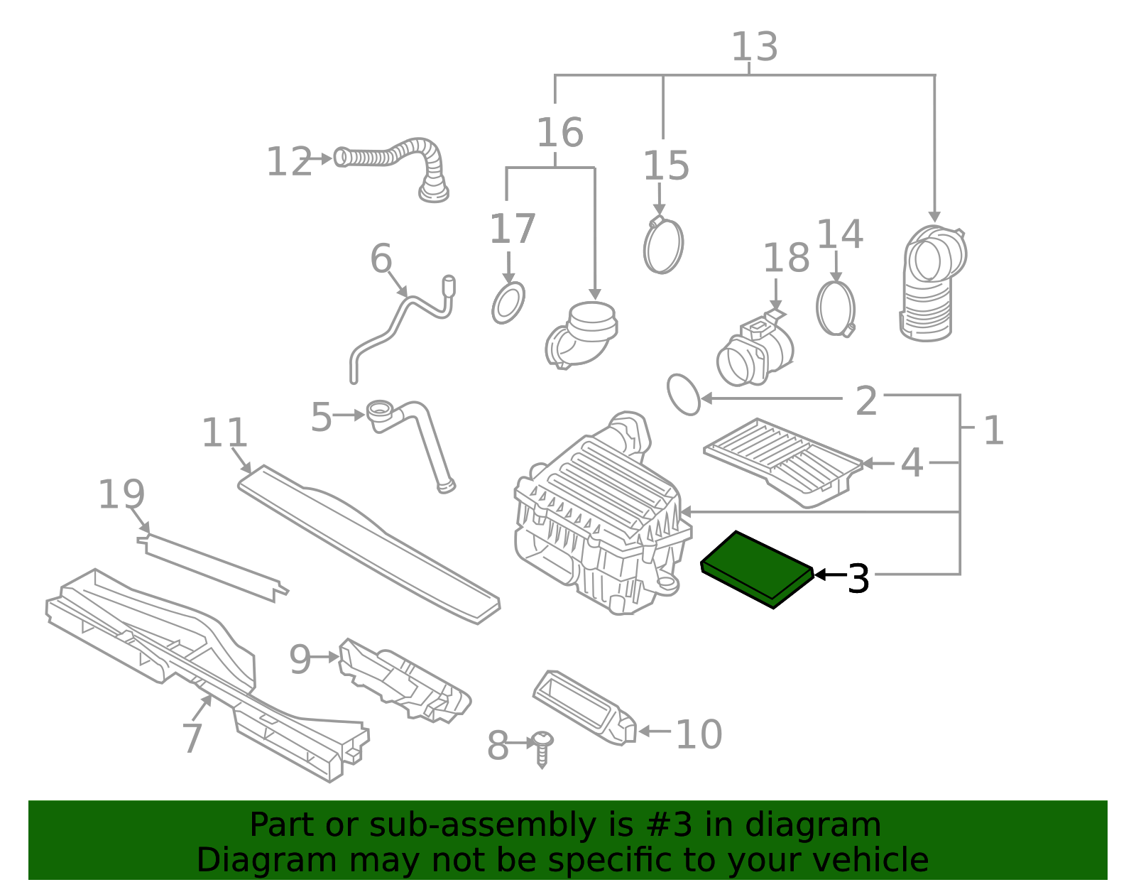 5Q0-129-620-B - Air Filter 2015-2025 Volkswagen | OEM VW Parts Haus