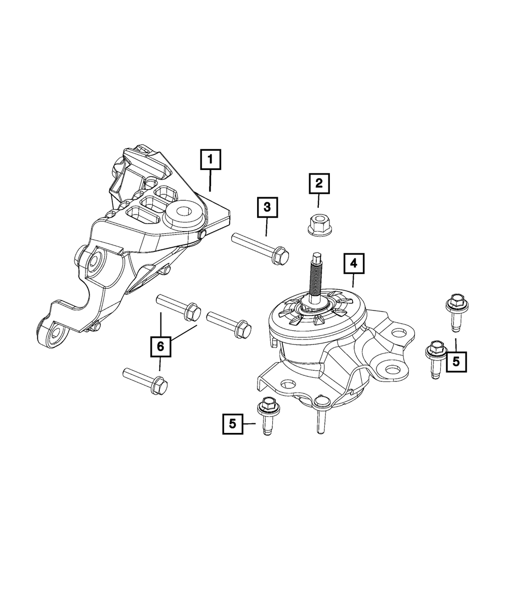 68271533AC - Engine Mount Bracket Mopar Parts Delivered