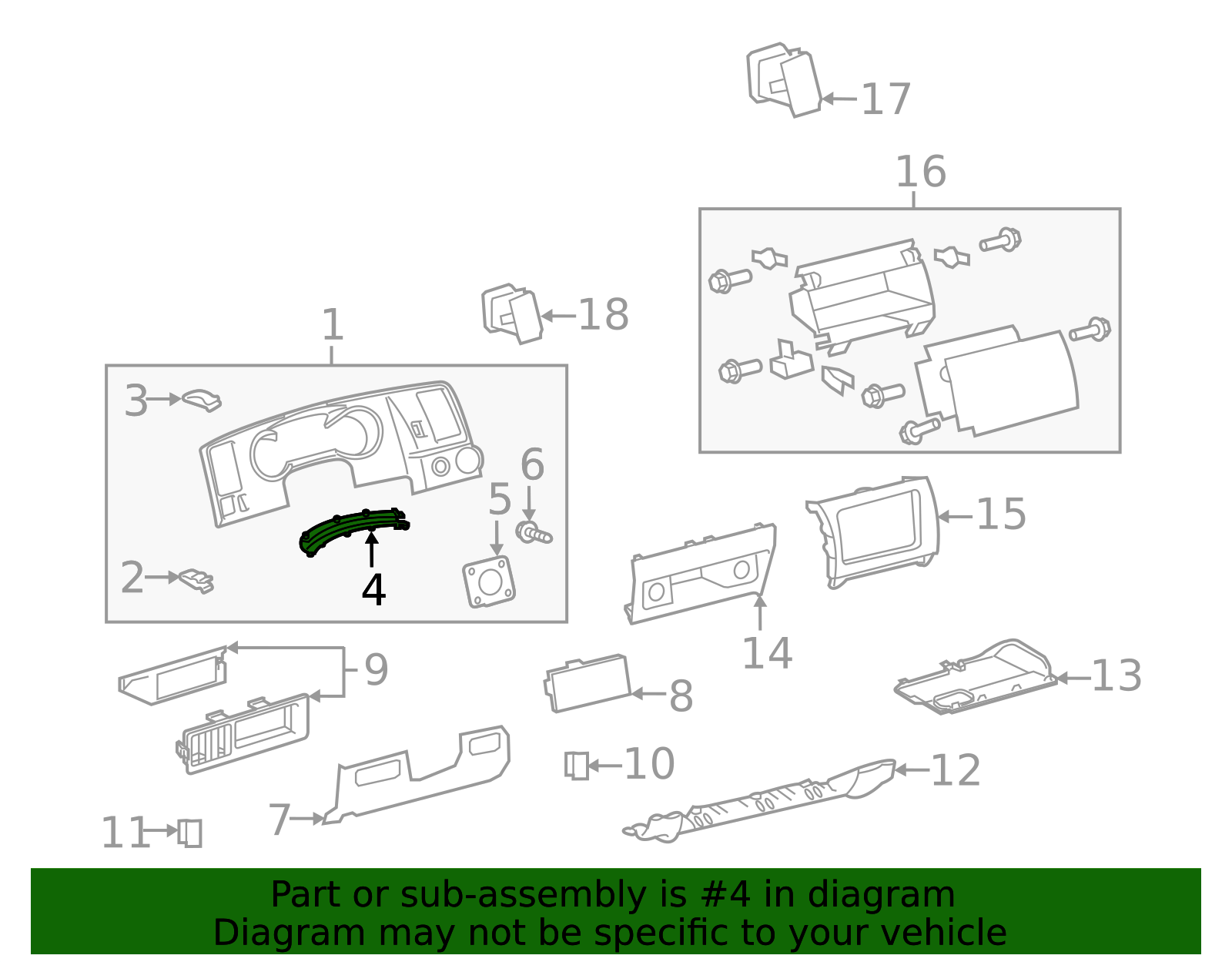 Genuine Official Toyota Cluster Trim part# 55404-0C020 for 2018-2022 ...