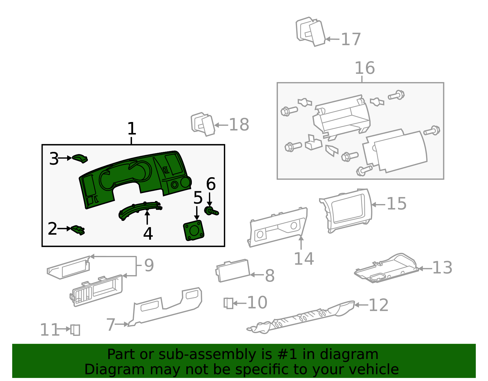 Genuine Official Toyota Inst Cluster Panel part# 55403-0C040 for 2018 ...