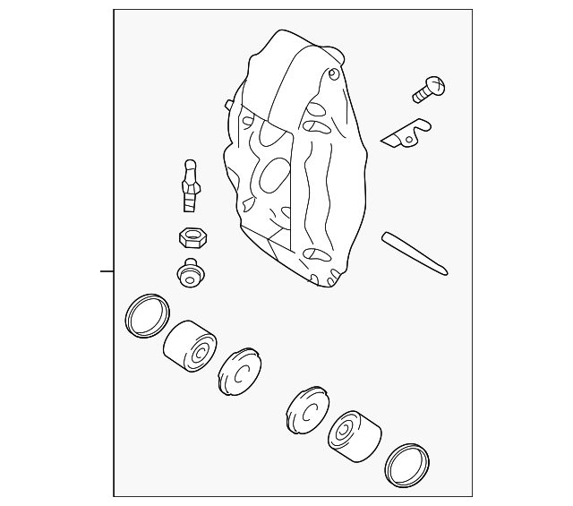 Genuine Toyota Caliper part# SU003-07198 for 2019-2020 Toyota 86 ...