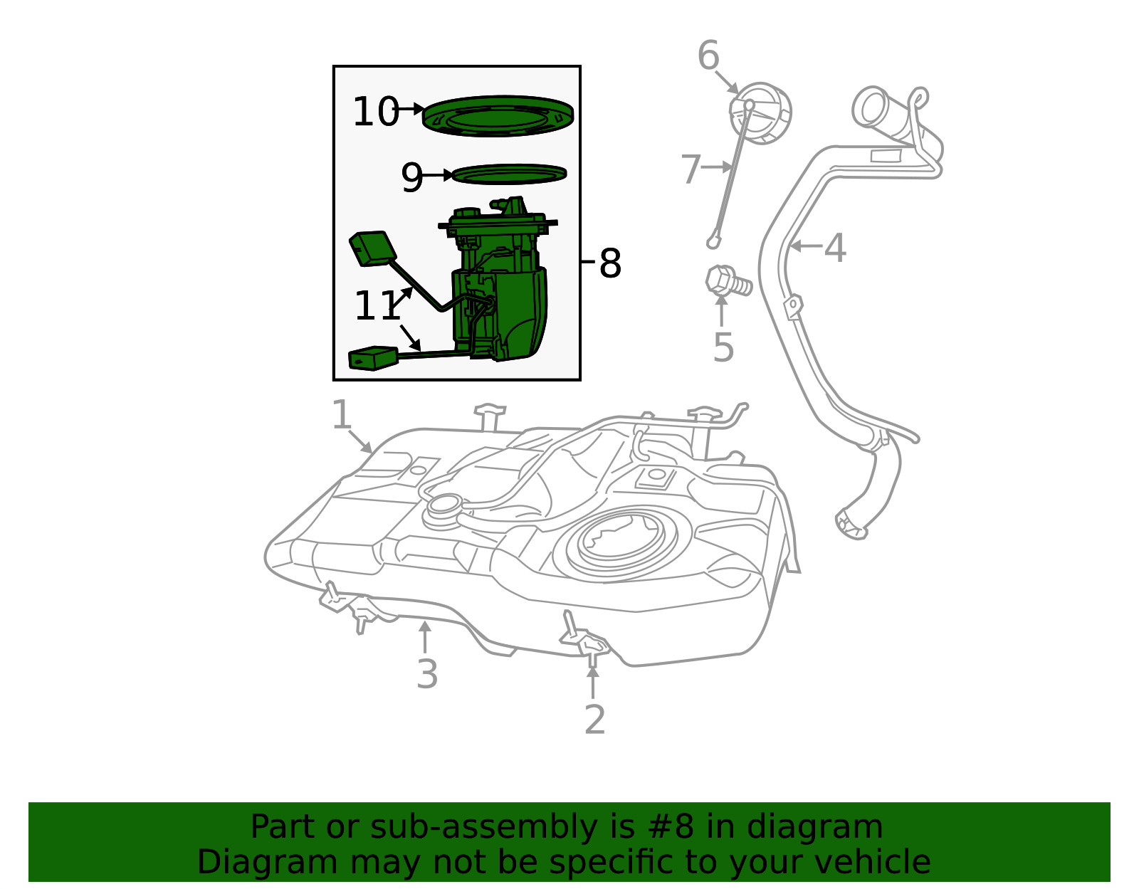 2007-2017 Mopar Fuel Pump And Sender Assembly 05183201AH | Mopar Parts ...
