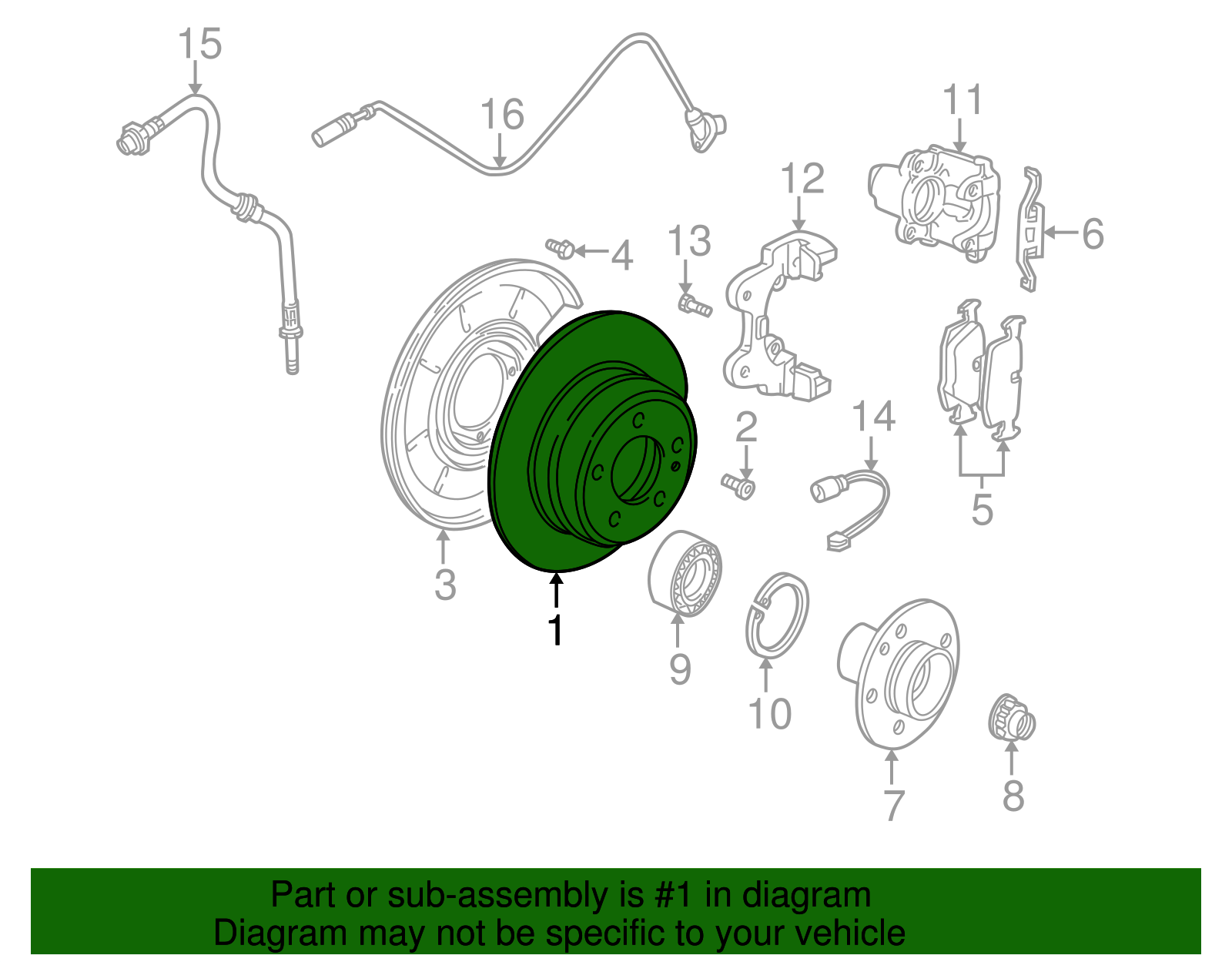 34213332217 - 2004-2010 BMW X3 Rotor (34-21-3-332-217) | BMW of South ...