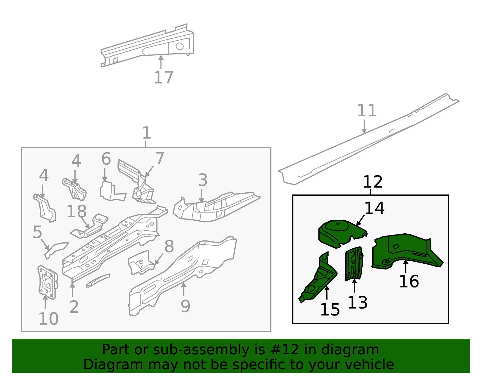 2018-2024 Volkswagen Tiguan Apron Assembly 5QN-805-115 | OEM Parts Online