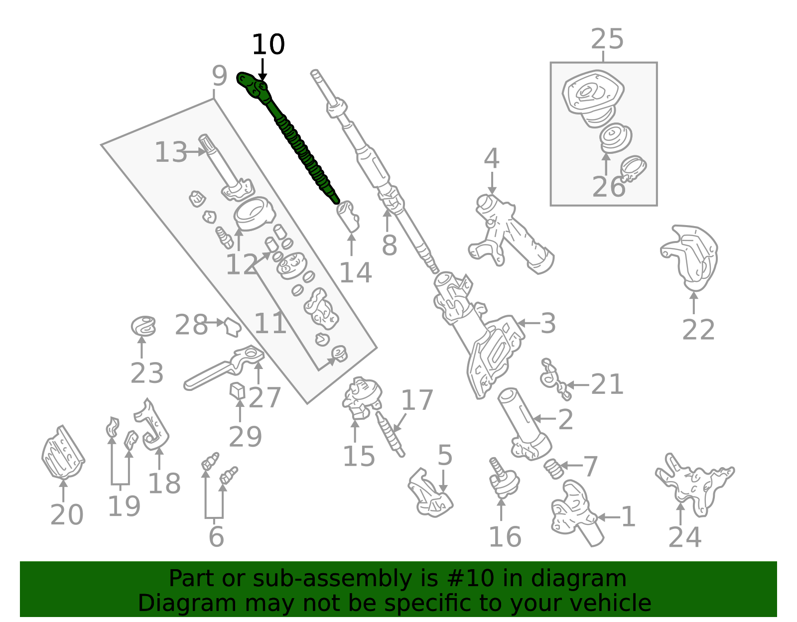 45203-60090 - Steering Shaft - 1998-2007 Toyota Land Cruiser | OEM ...