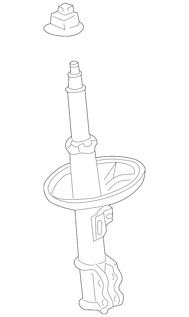 2011-2014 Toyota Sienna Suspension Strut (Left, Front) 48520-09S70 ...