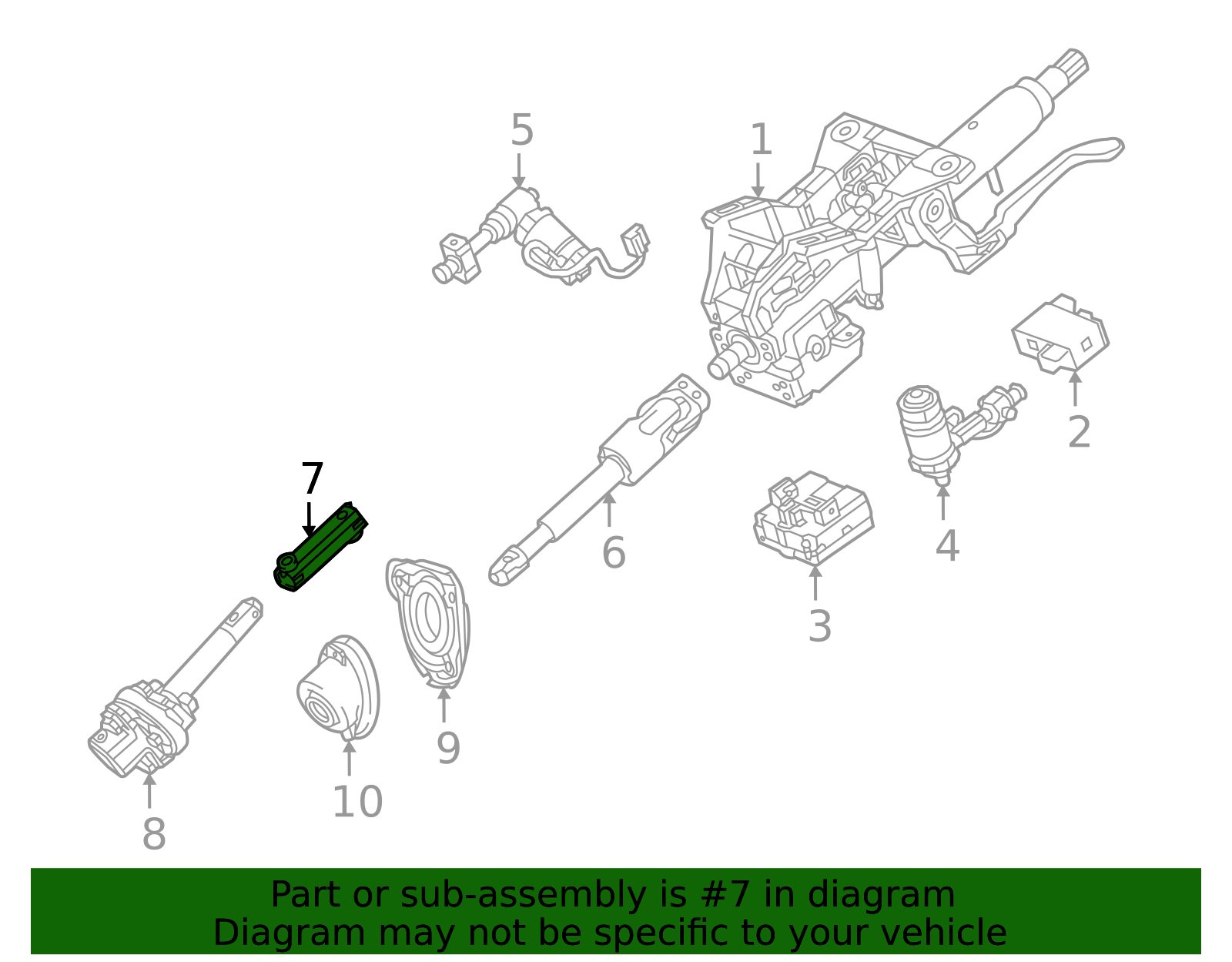 2016-2019 Cadillac ATS Intermediate Steering Shaft Boot 23343857 GM ...