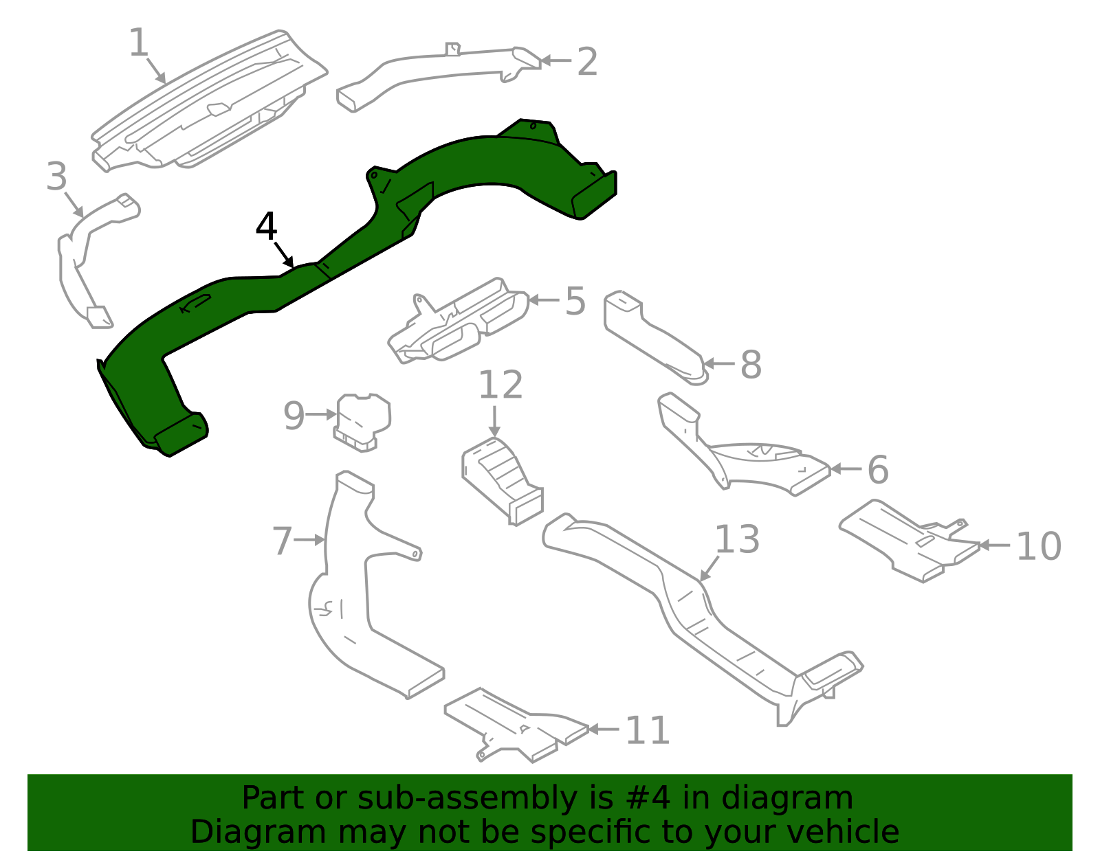 27870-6CA0A - 2019-2025 Nissan Altima - Heater Duct | Anicra Nissan Parts