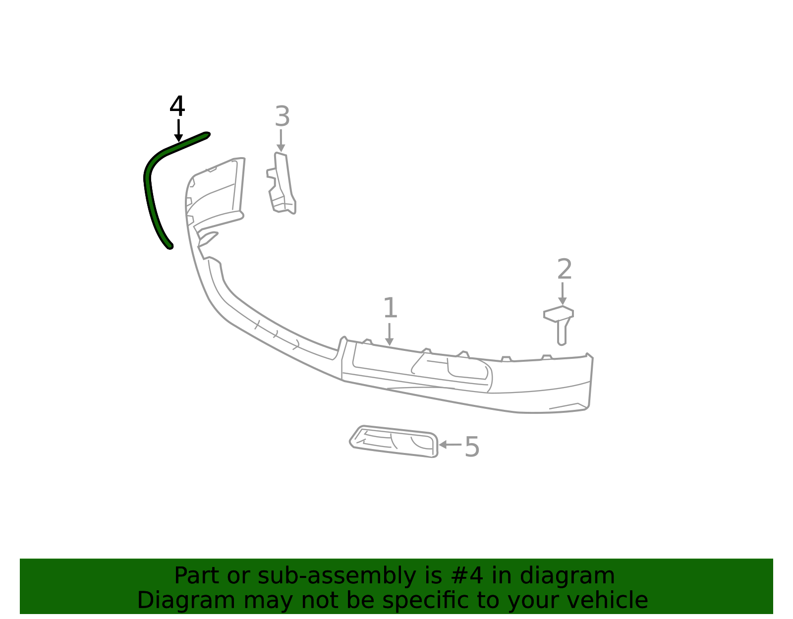 2007-2009 Toyota Camry Bumper Protection Pad 76877-06010-C0 ...
