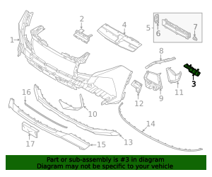 Genuine OEM Mount Bracket Part# 86551-CW500 Fits 2025 Hyundai Tucson ...