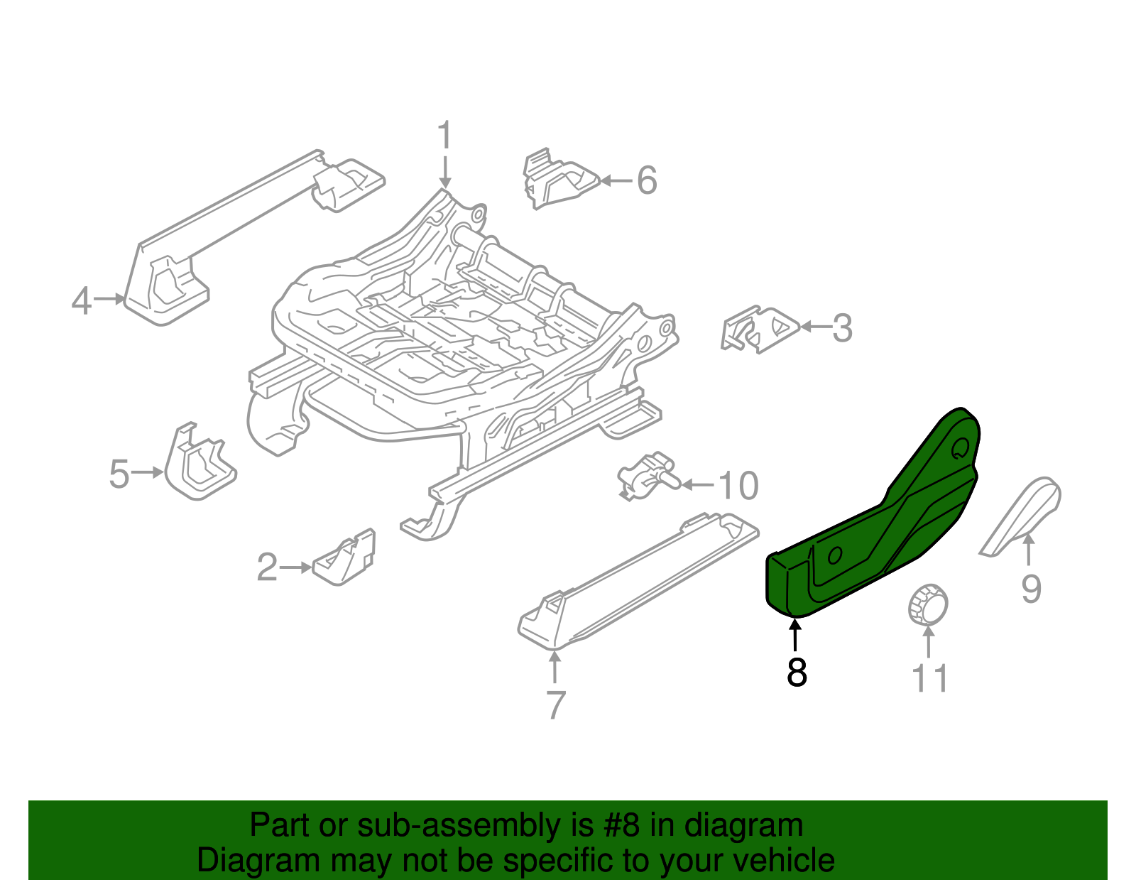 2017-2022 Ford | Seat Trim Panel | HC3Z-2562187-BA | Walls' Ford Parts