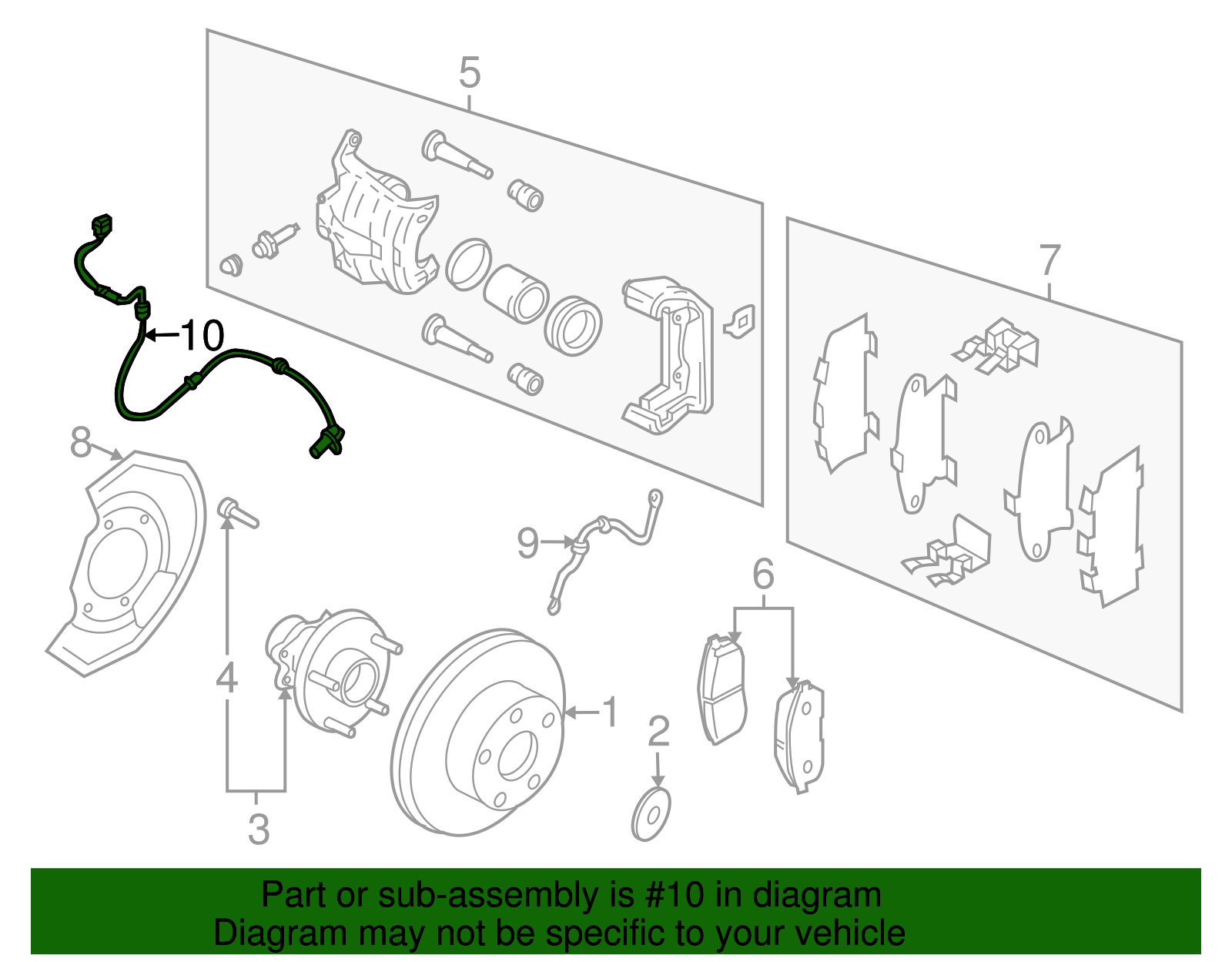 2003-2007 Nissan Murano Front Speed Sensor 47911-CA000 | My Nissan Part