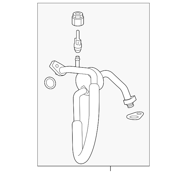 2021-2024 Ford F-150 Motorcraft™ A/C Refrigerant Suction Hose YF-38197 ...