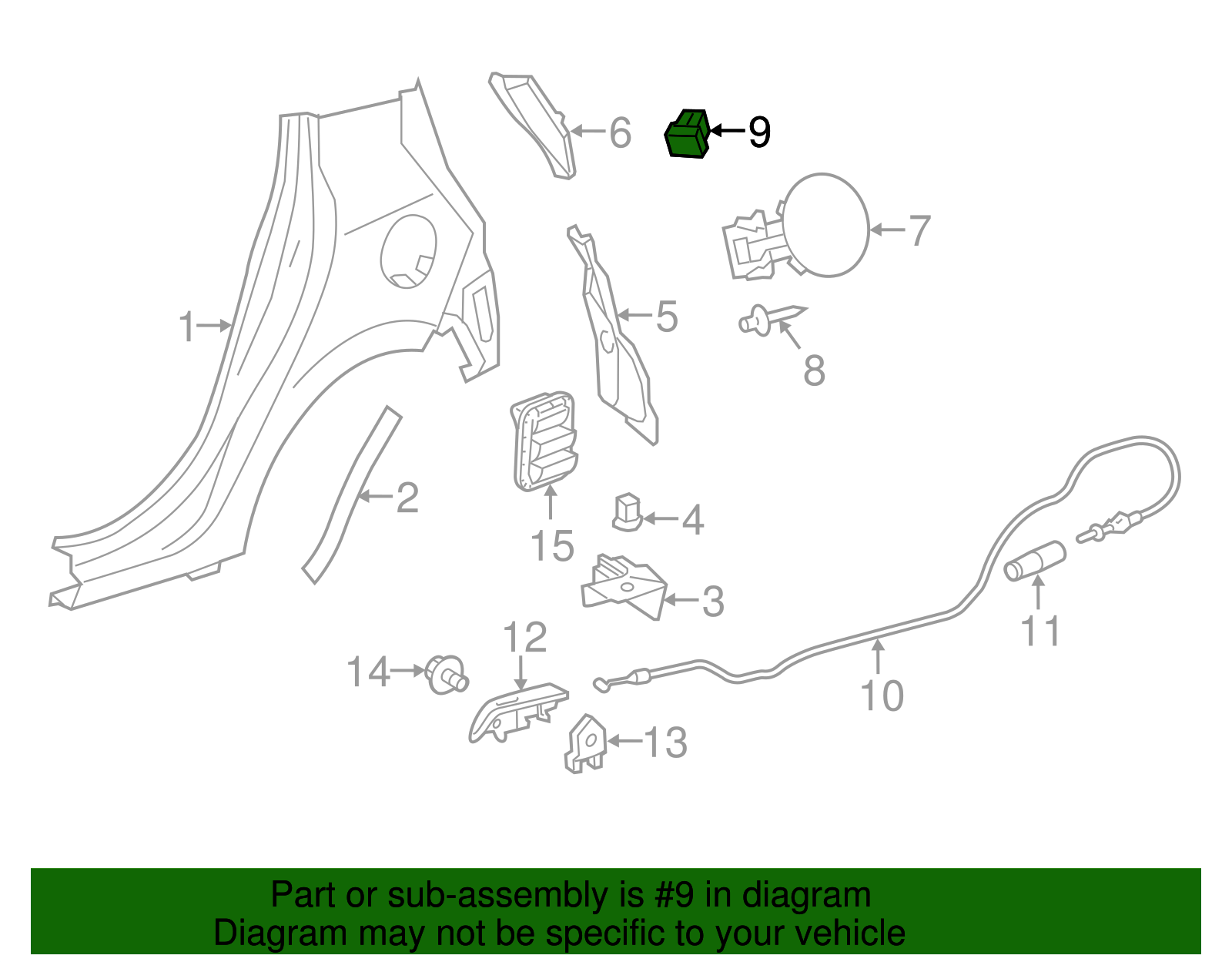 Genuine Toyota Fuel Door Spring part# 77366-52011 for 2009-2025 Toyota ...