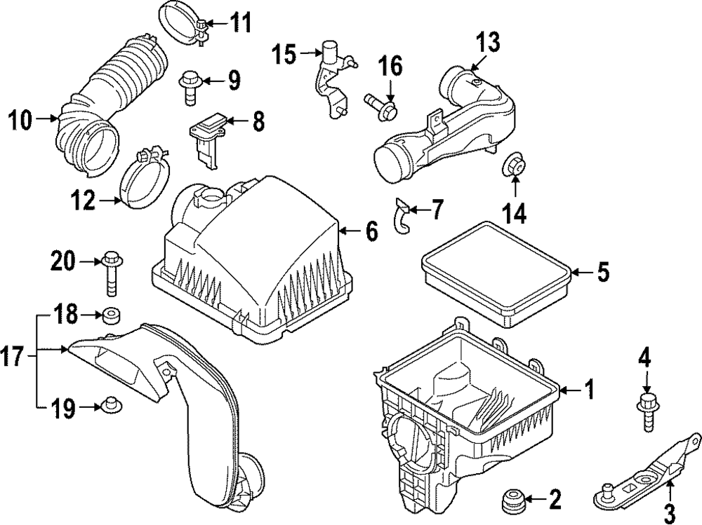 2023-2025 Mazda CX-50 Air Filter Housing pxad133ax | TascaParts.com