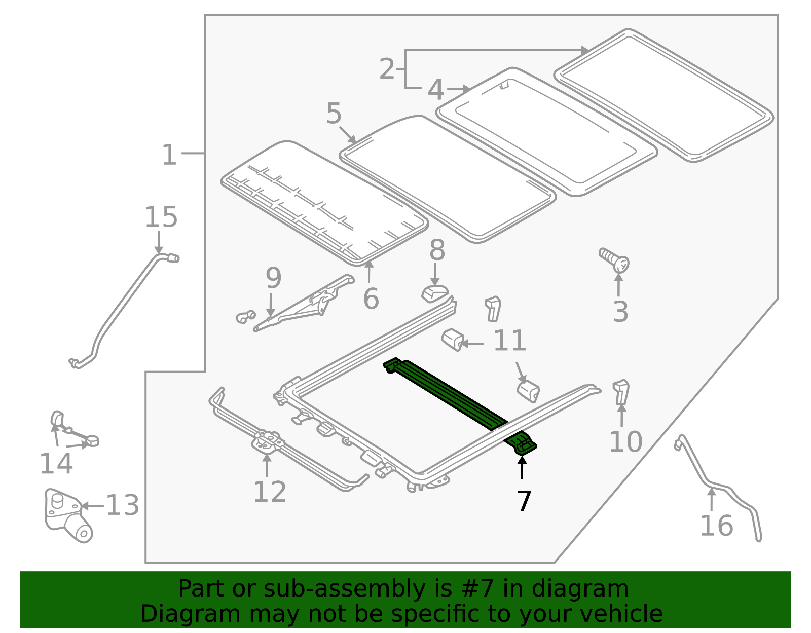 2010-2011 Mazda Tribute | Drip Rail | ZZDA-69-856A | Mazda Online Parts
