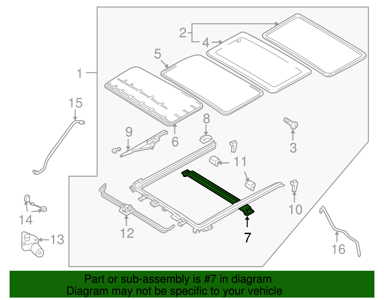 2010-2011 Mazda Tribute | Drip Rail | ZZDA-69-856A | Mazda Online Parts