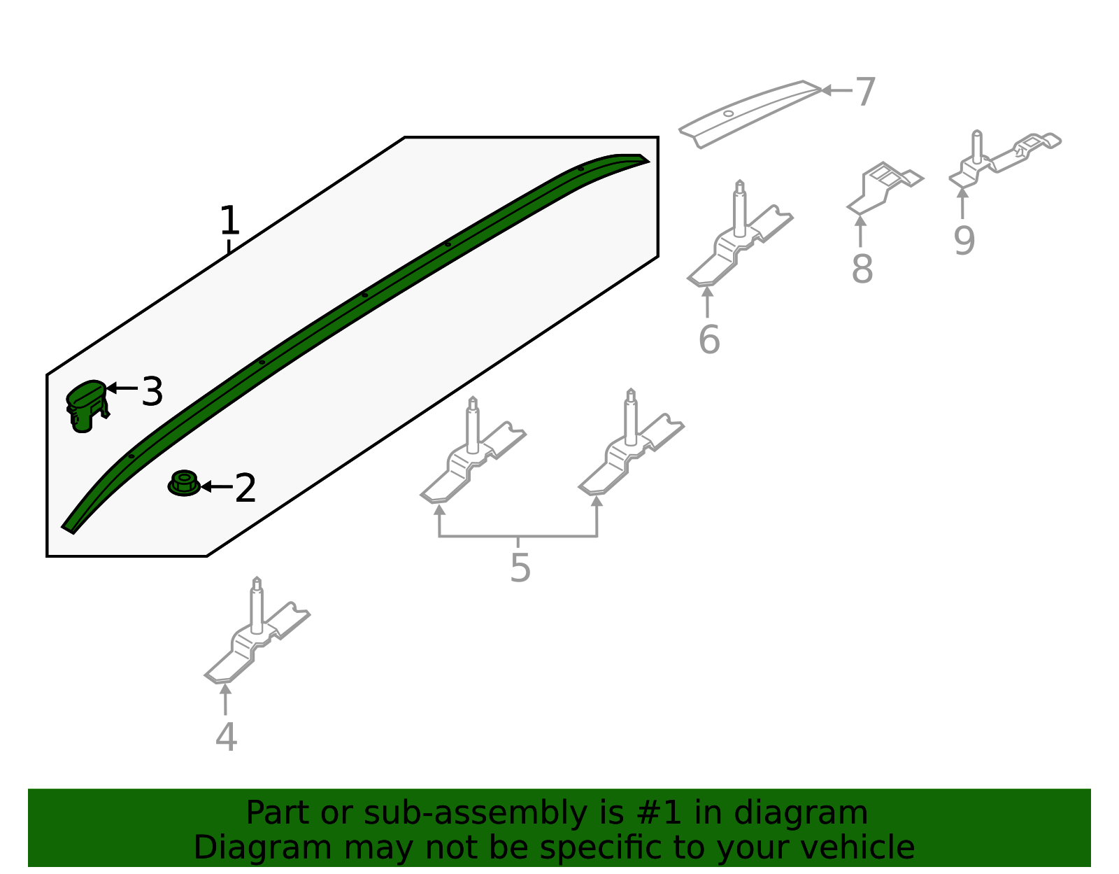 2019-2023 Hyundai Santa Fe Roof Rail 87270-S1010 | OEM Parts Online