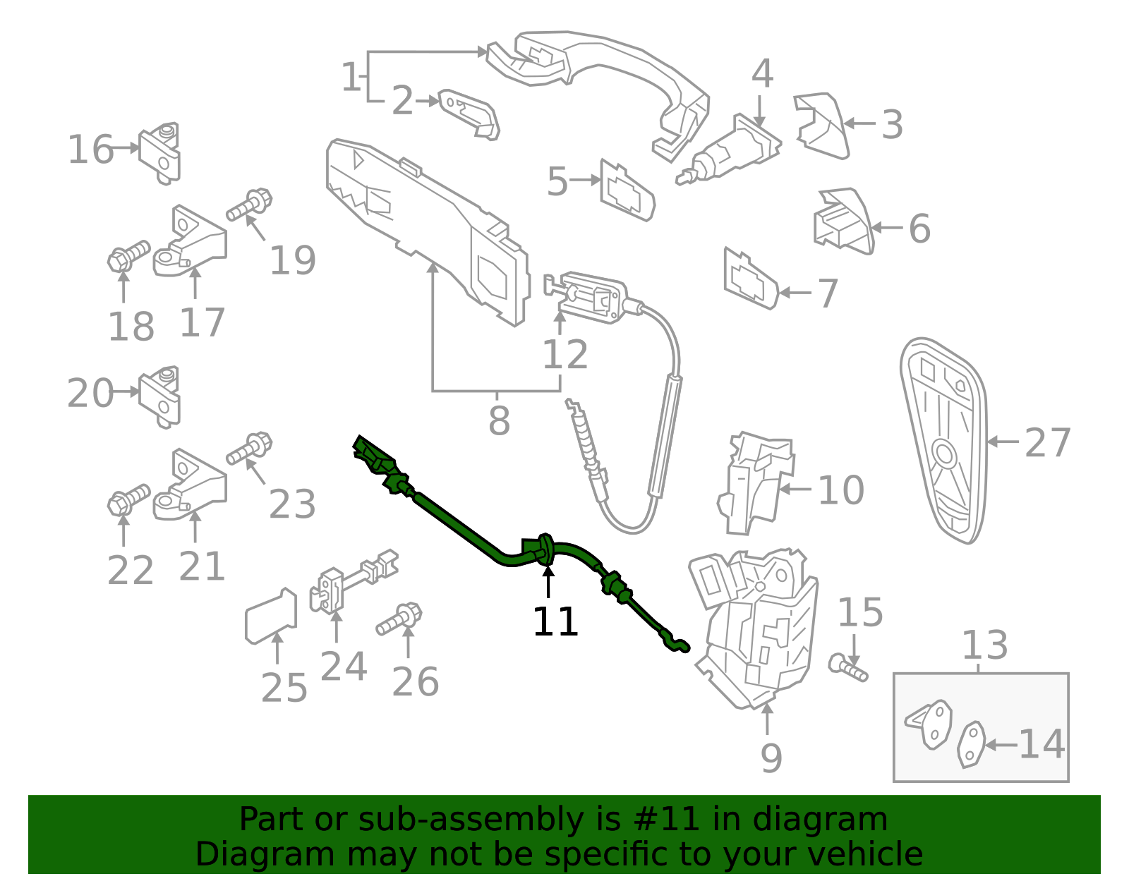 2018-2025 Volkswagen Lock Cable 3CN-837-085 | OEM Parts Online