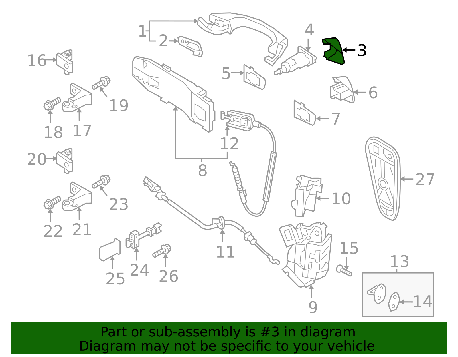 5GM-837-879-A-GRU - Lock Cylinder Cap 2015-2025 Volkswagen | Wolfsburg ...