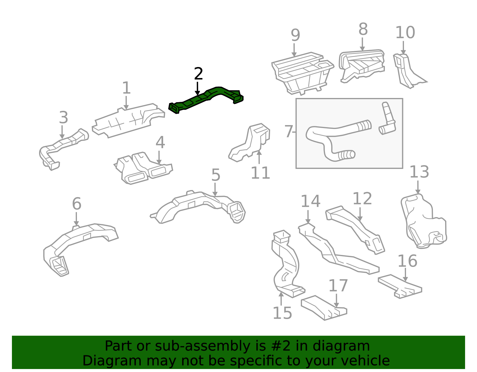 Defroster Duct 55972-06050 | OEM Parts Online