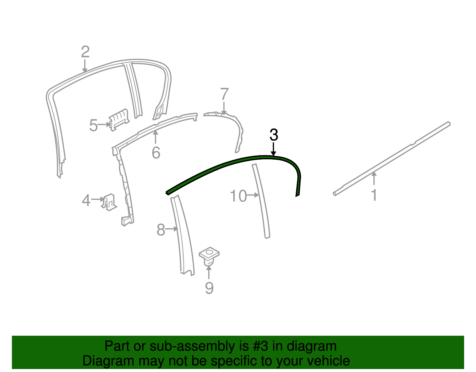 51-35-7-072-889 - Cover Molding - 2004-2010 BMW | BMW Parts Exchange