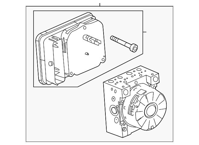 2020-2022 GM Electronic Brake Control Module with Brake Pressure ...