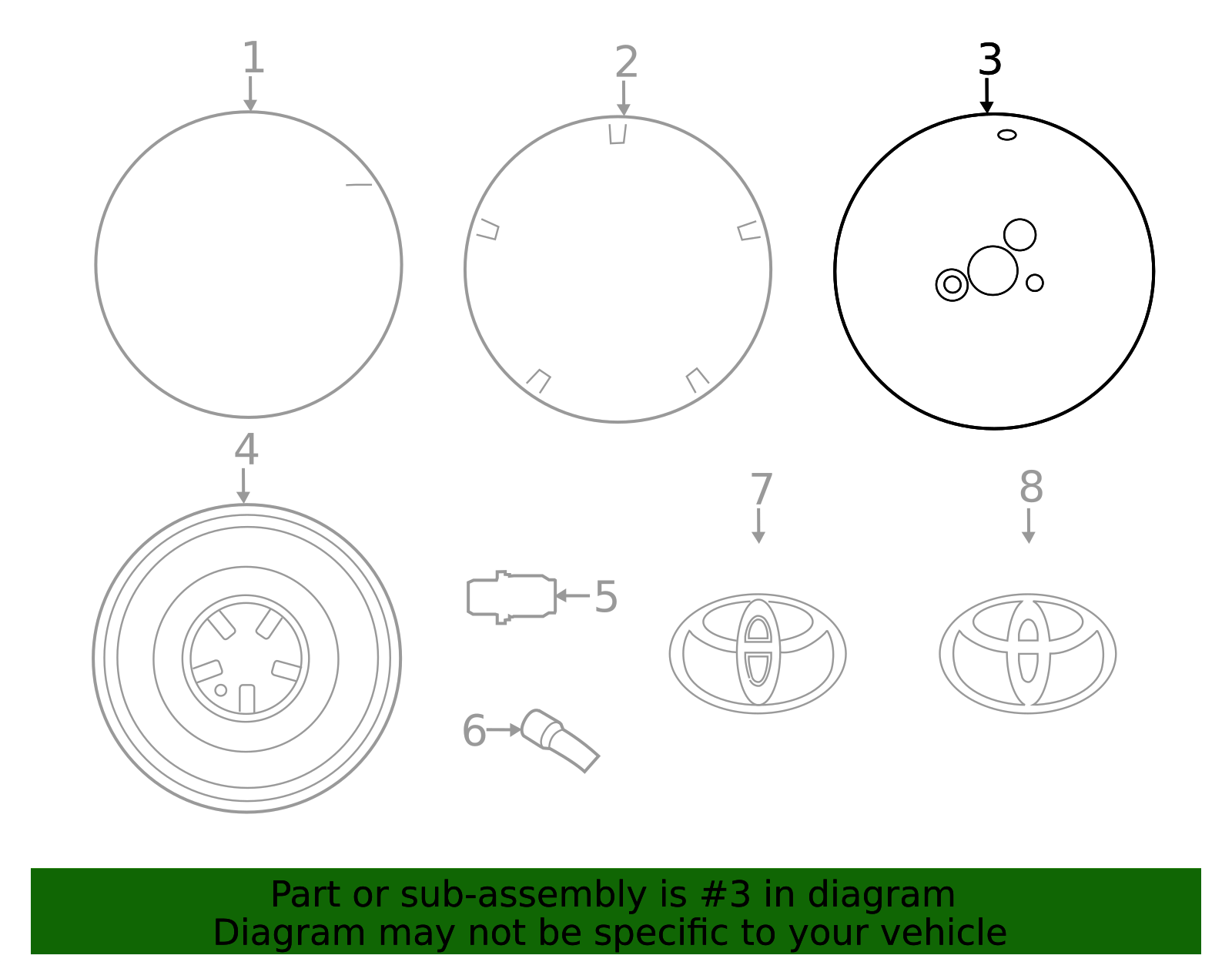 Wheel Alloy Silver 18 Inch 4261A-07020 | Toyota OEM Parts Online