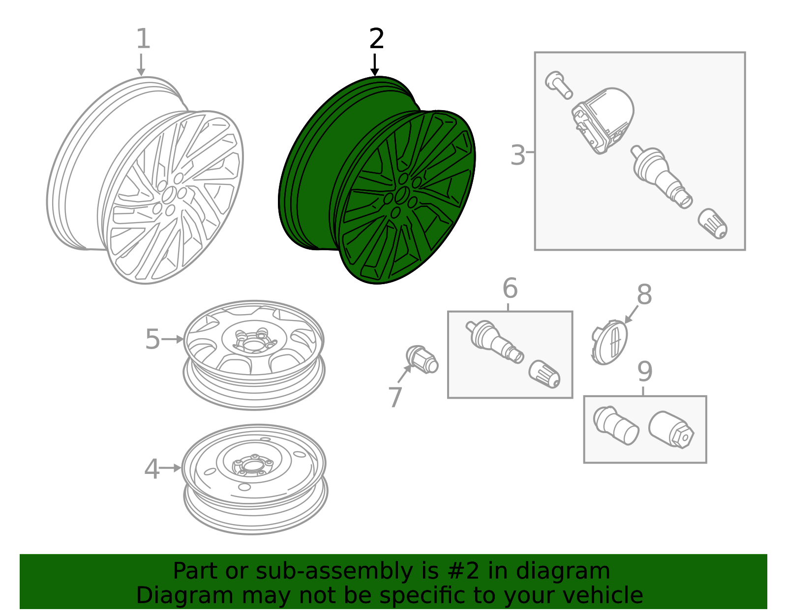 2021-2023 Lincoln Nautilus | Wheel Assembly | MA1Z-1007-B | Walls' Ford ...